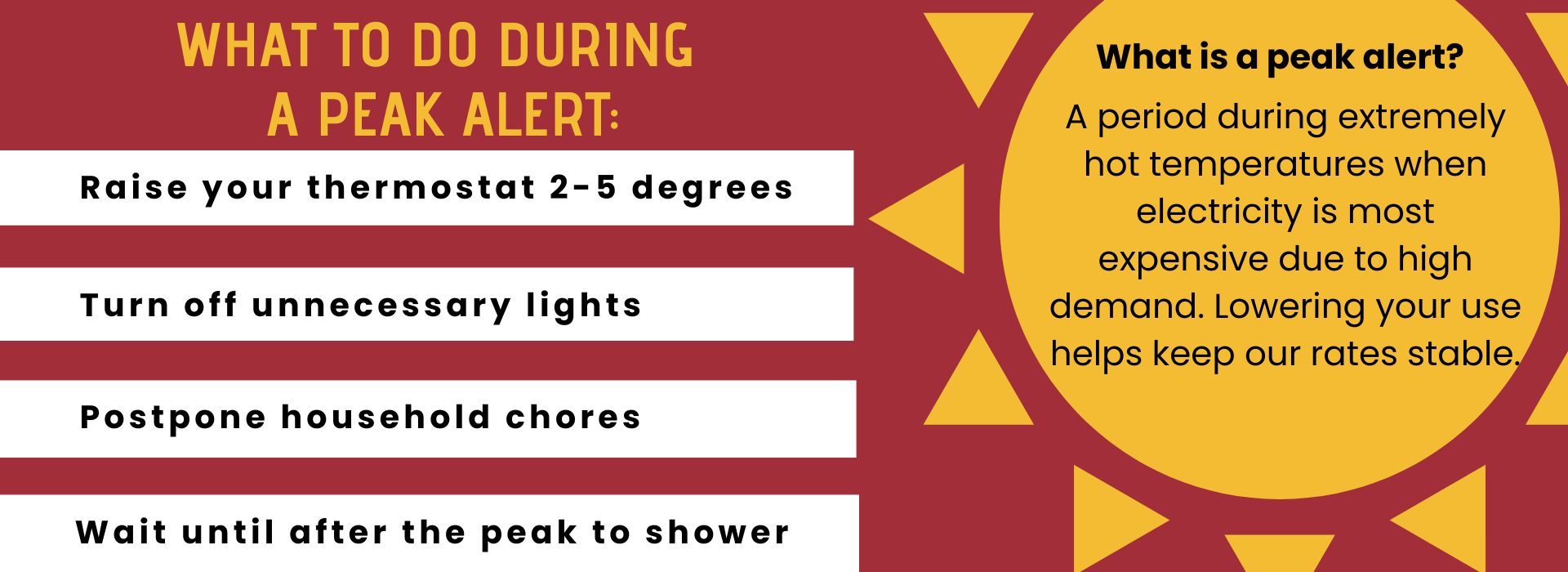 Beat the Peak & Help Keep Rates Low | Tricounty Rural Electric ...